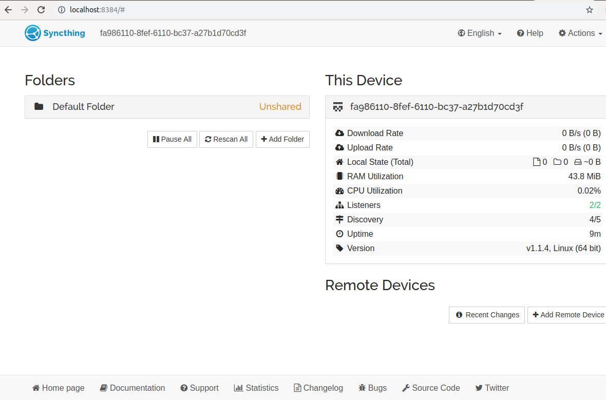 Syncthing on SmartOS – SHANER.LIFE